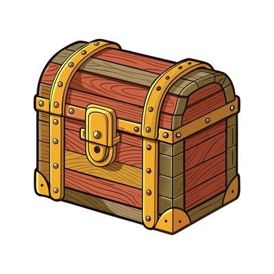Cartoon Treasure Chest Vector Art Icons And Graphics For Free Download
