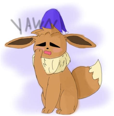 Eevee Is Tryin To Sleep By Thelfr On Deviantart
