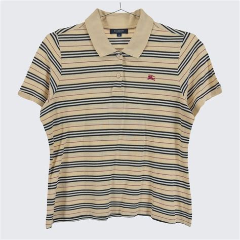 비바리브스 [버버리] 코튼 스트라이프 반팔 Pk셔츠 카라티 여성 77