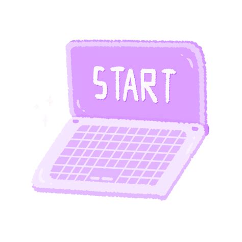 Cute Pastel Purple Laptop Computer Sticker About Bedroom Stationary 23204941 Png