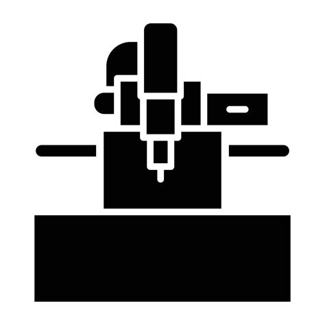 Cnc Machine Icon Style 9215029 Vector Art At Vecteezy