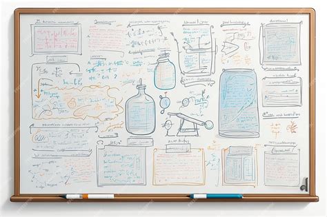 Premium Photo Create A Detailed Illustration Of A Whiteboard Filled