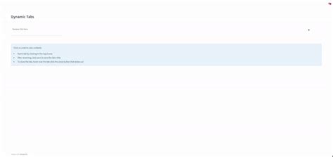 Another Tabs Component Only This Time Its Dynamic Custom