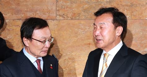 사진 손학규 단식농성장 찾은 이해찬