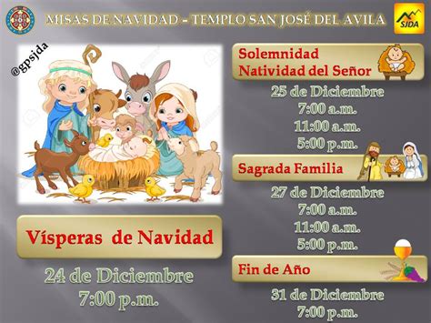 Invitación Padre Luis Barón Misas De Navidad Vecinos Sjda Torre F