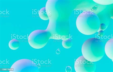 추상 3d 아트 배경 홀로그램 부동 액체 방울 비누 거품 메타볼 3차원 형태에 대한 스톡 사진 및 기타 이미지 3차원 형태 0명 구 Istock