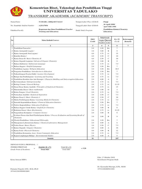 Academic Transcript Chemical Education Pdf Cognition Behavior