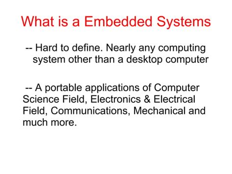 Building An Embedded Systems Ppt