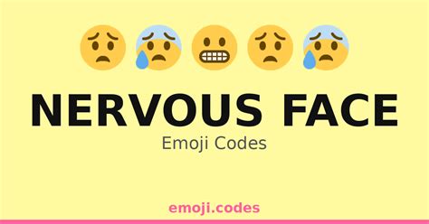 Nervous Face Emoji Codes 😟😧😮 — 303 Combinations To Copy And Paste