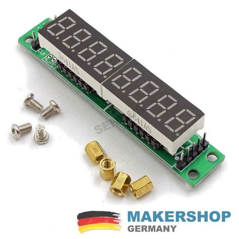 Led 7 Segment 8 Stellig Max7219 Anzeige Modul Arduino Raspberry Pi Eur 545 Picclick De