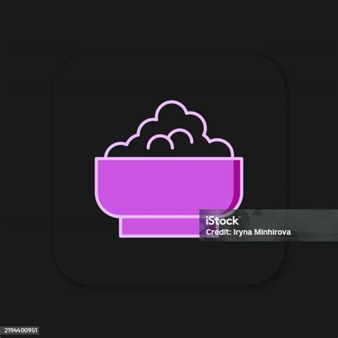 채워진 윤곽선 그릇에 밥 아이콘 고립된 통 통하고 있는 Black Background 전통적인 아시아 음식 그림자가 있는 평면으로 채워진 윤곽선 스타일입니다 벡터 0명에