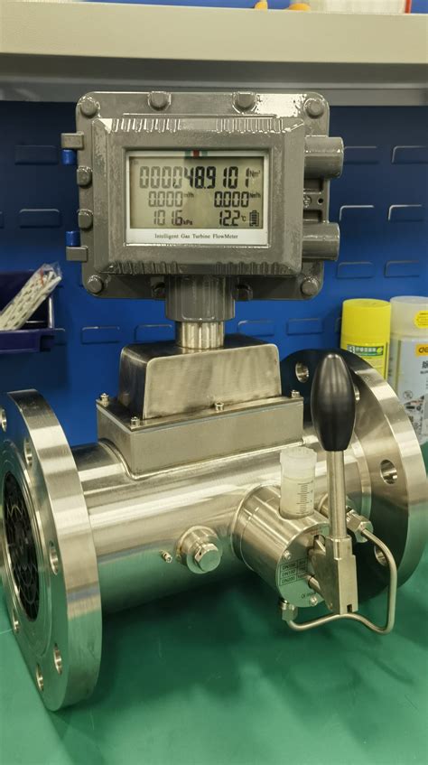 High Accuracy Gas Flow Meter Aluminum Alloy Body Gas Turbine Flow