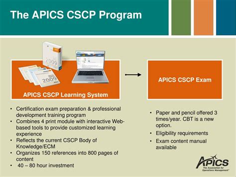 PPT APICS Certified Supply Chain Professional CSCP PowerPoint Presentation ID 1670316