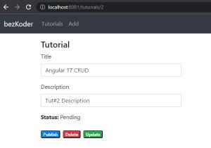 Angular CRUD Example With Web API BezKoder