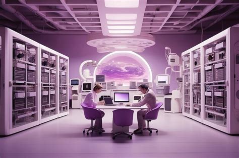 Create A Scenario With It Infrastructure Premium Ai Generated Image