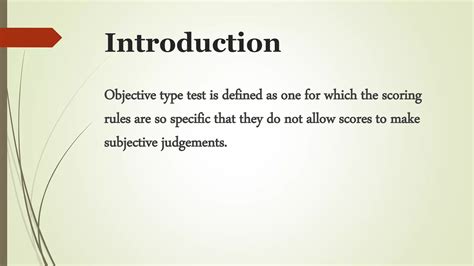 Objective And Subjective Type Test Ppt
