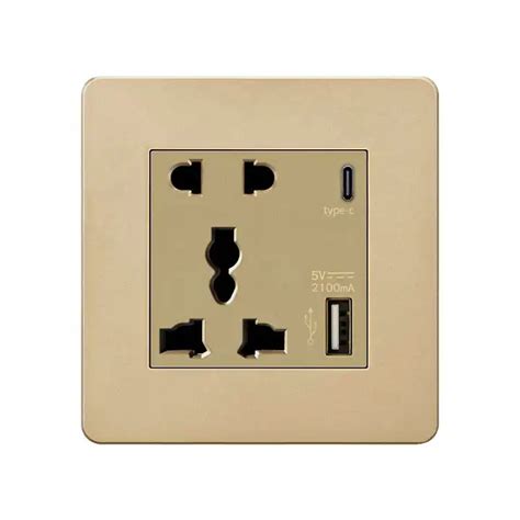High Quality Universal Switch Type C Usb Socket Modern Universal 16a