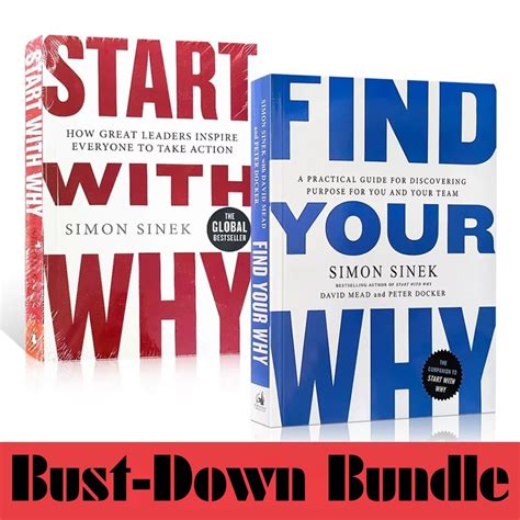 Simon Sinek 2 Book Combo Start With Why And Find Your Why Bust Down Books