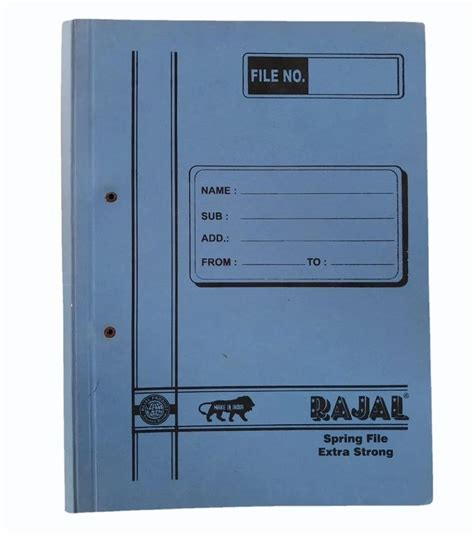 Spring Clip Sky Blue Cardboard Paper Office File Size A4 At Rs 10