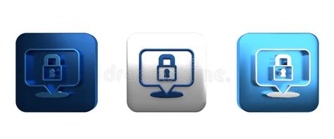 Colorful Lock Icon Isolated On White Background Padlock Sign Security Safety Protection