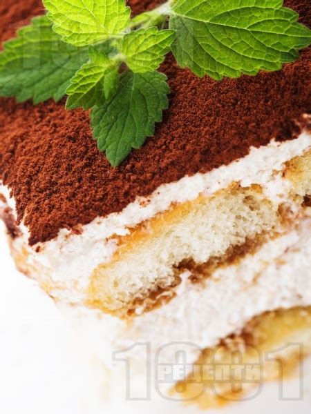 Ванилово Тирамису без яйца и алкохол с бишкоти маскарпоне и сметана