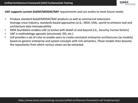 Ppt Uaf Unified Architecture Framework Training Powerpoint