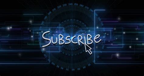 cursor hovering over subscribe button with blue animation on digital