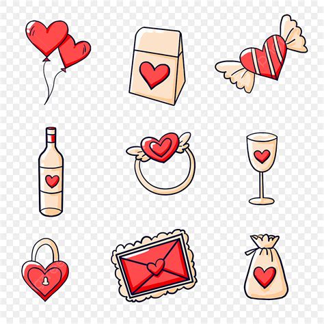 간단한 발렌타인 데이 레드 하트 일러스트 발렌타인 데이 사랑 행복한 발렌타인 데이 Png 일러스트 및 Psd 이미지 무료