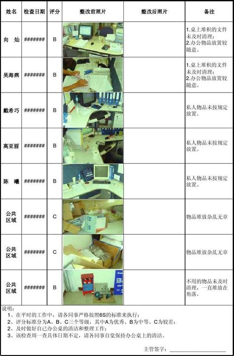 6s检查评分表word文档在线阅读与下载无忧文档