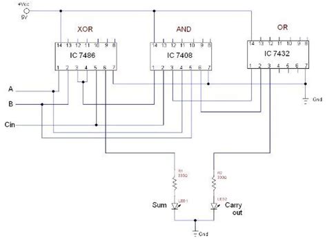 74ls83 4 Bit Full Adder Ic Pinout Proteus Examples Applications