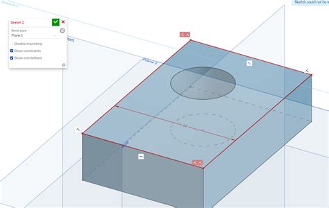 Cross Sketch Constraints Failed To Regenerate — Onshape