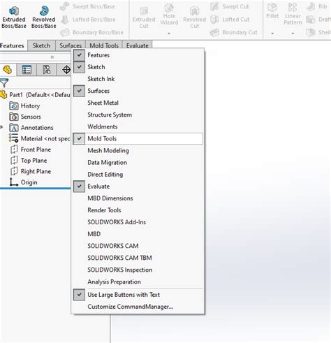 How To Setup The Solidworks Workspace Mechcollege