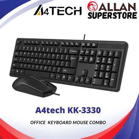 A4Tech KK 3330 Multimedia FN Desktop Keyboard And Mouse KK3330 Allan Superstore PC