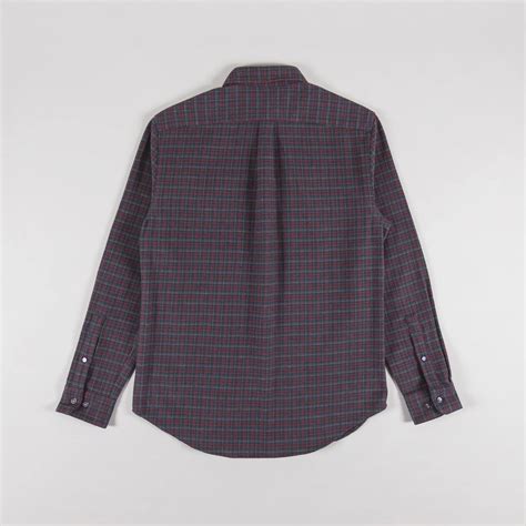 Portuguese Flannel Mens Long Sleeve Minerva Shirt Grayish