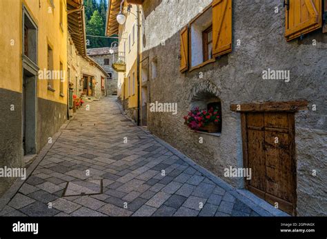 Idyllic Sight In The Beautiful Village Of Saint Rhemy En Bosses In The