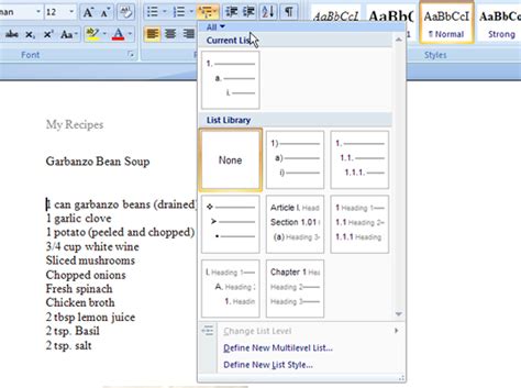 Numbering Headings In Word Multilevel Lists Dummies