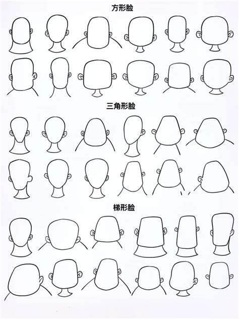 各种脸型的简笔画16张几塔之家