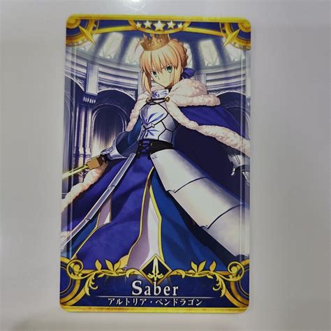 Fgo Artoria Card Fate Grand Order Arcade Hobbies And Toys