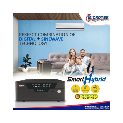 Buy Microtek Inverter Smart Hybrid Ups1075 12v From Nikshan Online No Cost Emi Available