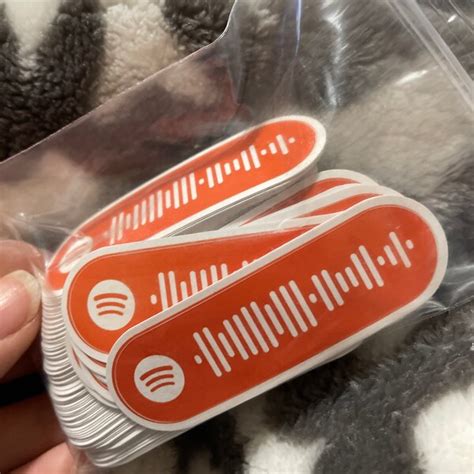 100 Custom Spotify Code Stickers Slaps Etsy