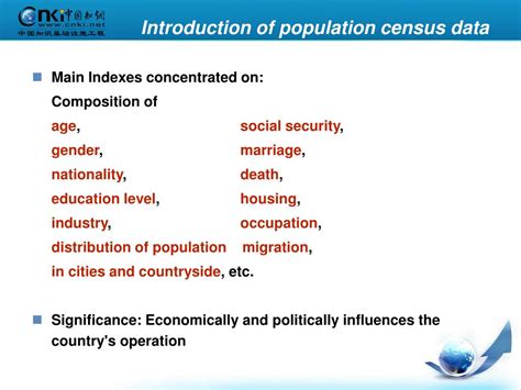 Ppt The Sixth National Population Census Of China Database Npcc