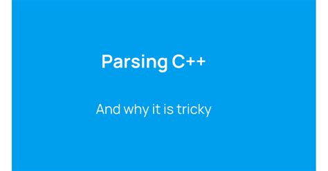 Parsing C