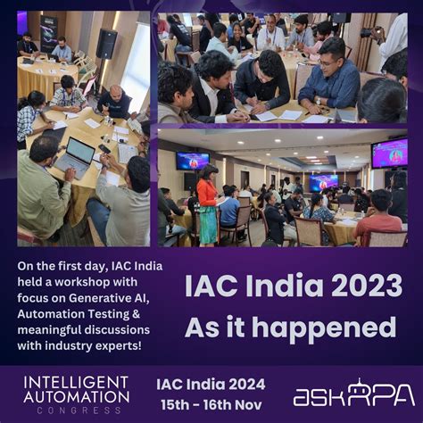 Askrpa On Linkedin Intelligentautomation Intelligentautomationcongress Iac Iacindia