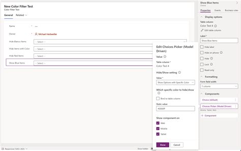github haatweiller pcf color filtered optionset pcf to filter dataverse optionset by choices