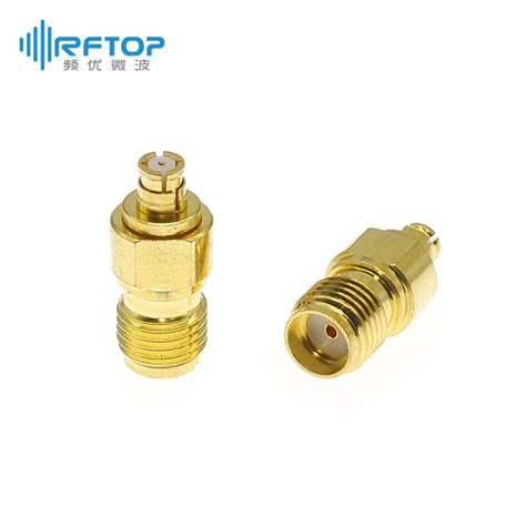 SMA母 转 SMP GPO 母转接器 黄铜镀金 DC 18GHz RA18S11 GBA 射频转接器 射频转接头 精密转接