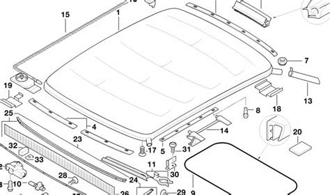 Repair Kit Lever Deflector Sun Roof 54112693318 For Bmw E36 Original