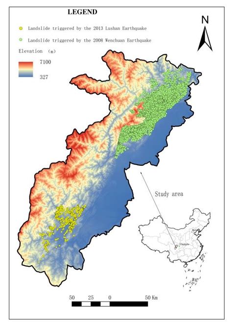 Landslides Triggered By The 2008 Wenchuan And 2013 Lushan Earthquakes