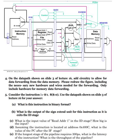 PCSrc ID EX EX MEM Control F ID Ad MEM WE Ranc Hi Chegg Com