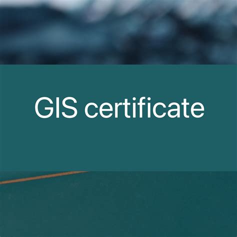 Gis Certificate Etsy