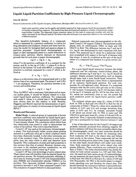 Partition Coefficient Definition In Medicinal Chemistry At Hal Iversen Blog